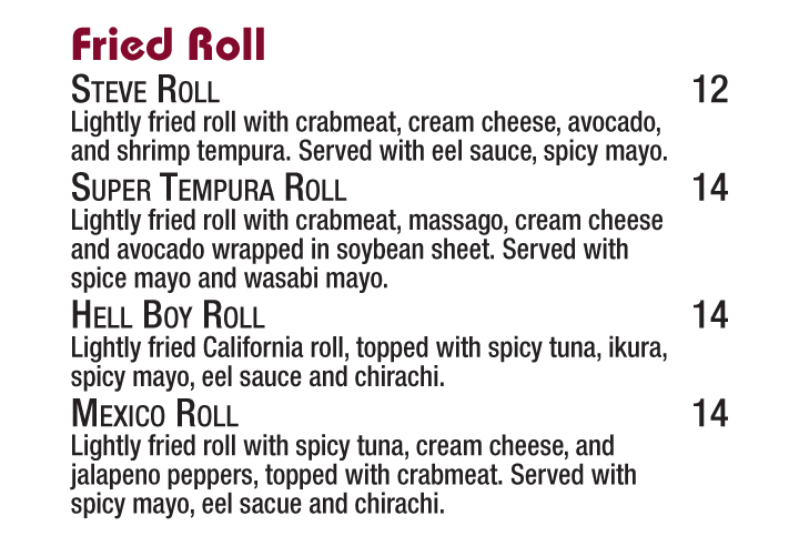 FUJI | Japanese Restaurant | 3098 North Eastman Road, Suite 106, Long ...